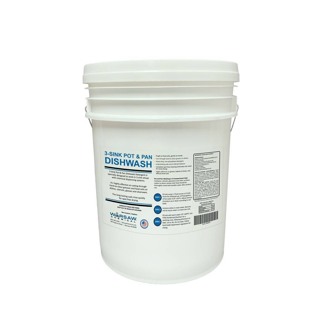 3-Sink Pot & Pan Dishwash — Warsaw Chemical