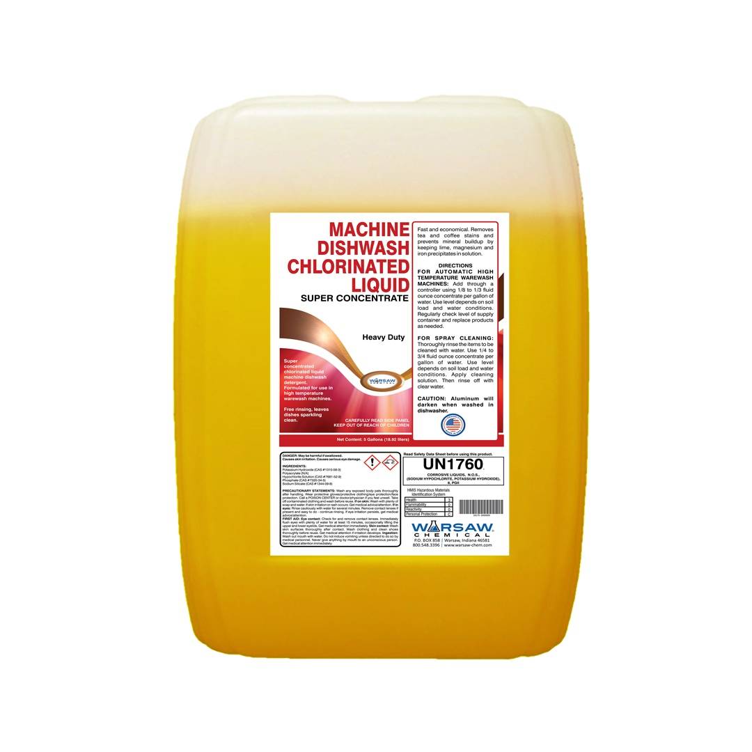 Machine Dishwash Chlorinated Liquid — Warsaw Chemical