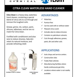 Citra Clean Waterless Hand Cleaner — Warsaw Chemical