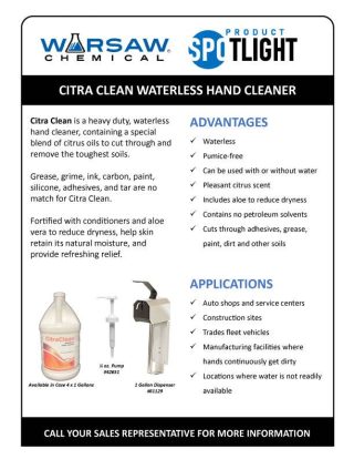 Citra Clean Waterless Hand Cleaner — Warsaw Chemical
