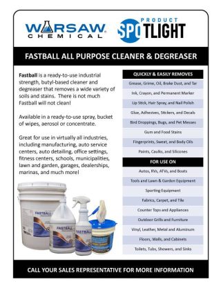 Fastball All Purpose Wipes — Warsaw Chemical