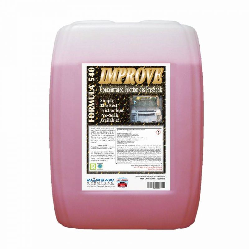 Formula 540 Improve Presoak — Warsaw Chemical